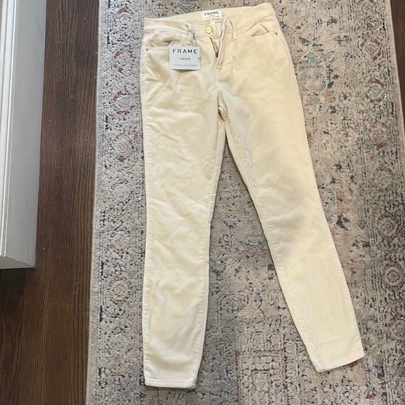 Frame Denim | Jeans | Frame Le High Skinny Yellow Corduroy | Poshmark